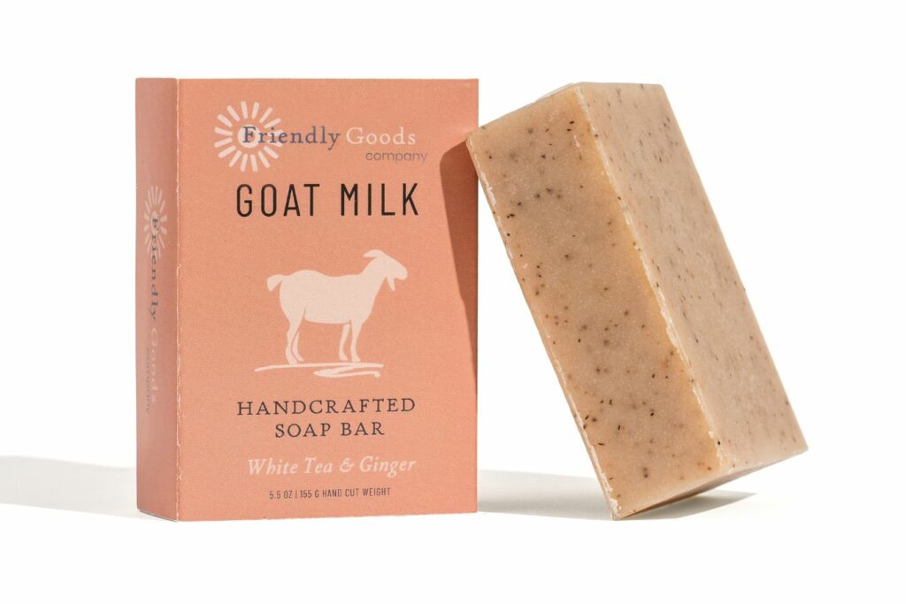 White Tea & Ginger Goat Milk Soap Bar | Friendly Goods Co.